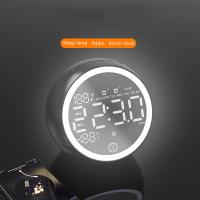 China Small Bluetooth Portable Clock Radio With Dual Alarm Function for sale