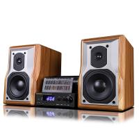 China Indoor Desktop Passive Bookshelf Speaker MDF Cabinet Material for sale