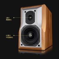 China Indoor Desktop Passive Bookshelf Speaker MDF Cabinet Material for sale