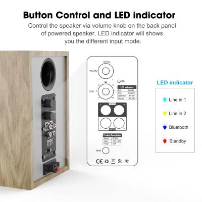 중국 홈 시어터를 위한 100W 음성 블루투스 책장 스피커들 무선 판매용