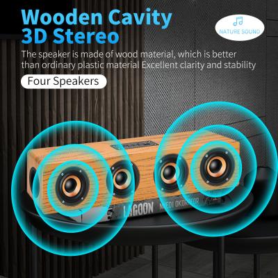 China 2.1 Channel Wireless Bluetooth Soundbar With 8 Subwoofer Wooden ABS Covered for sale