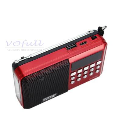Cina 4OU 2 pollici altoparlante portatile radio player con TWS integrato e torcia in vendita