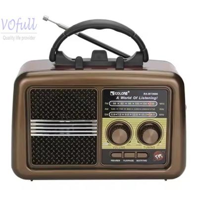 China FM/MW/SW 3 Band Portable Radio Player with USB/TF Slot Rechargeable Battery Pack Included for sale