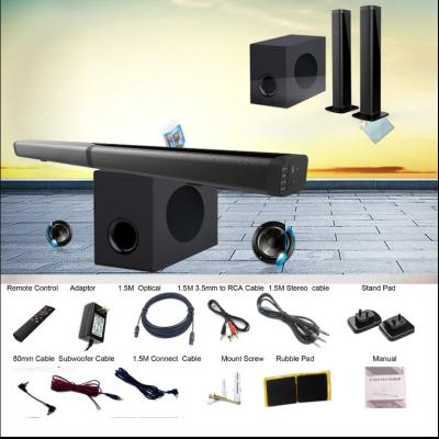 Cina Soundbar wireless Bluetooth con potenza di uscita di 100W e ingresso audio BT/USB/Hdmi-arc3.5MM/OPTICAL in vendita