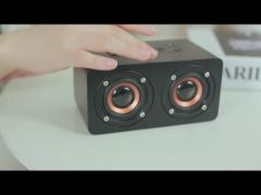 Houten draagbare draadloze Bluetooth-luidspreker