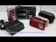 Retro Draagbare Radiospeler met de Telescopische Antenne van de Lithiumbatterij