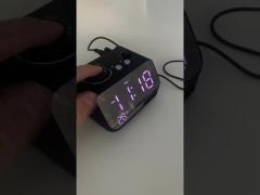 Радио будильника дисплея LCD зеркала портативное с картой Bluetooth TF