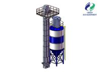 China Heat Resistant Storage Silo With Mining Bucket Elevator for sale