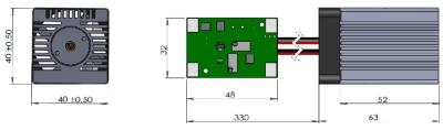 中国 黄色い571nmレーザーモジュール DPSSレーザー 50mW 571nm工業用 販売のため