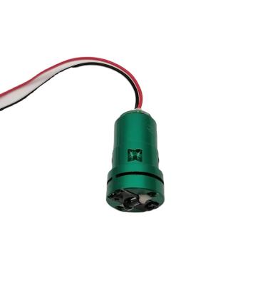 中国 15mWのグリーンレーザーモジュール 10mradのビームアライナメント・トレランスと2.8-4.5Vの電圧 販売のため