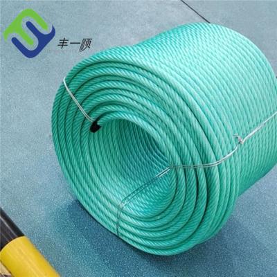 China 6 Strand Twisted PP Danline Combination Rope Polypropylene Reinforced Rope For Marine Fishing for sale