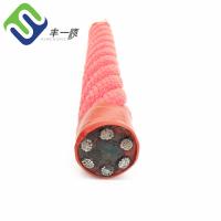 China 4-Strand Braided Polyester Combination Rope 1/2 Inch UV Resistant High Strength for sale