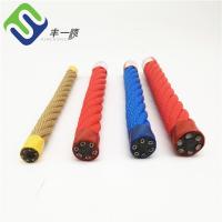 China 4-Strand Braided Polyester Combination Rope 1/2 Inch UV Resistant High Strength for sale
