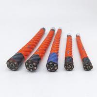 China 6 Strand PP Danline Combination Wire Rope 20mm 24mm Steel Core Marine Mooring Rope for sale