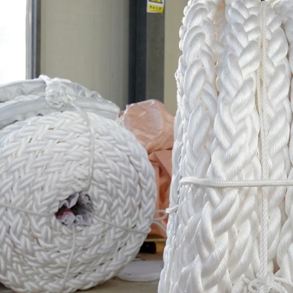 96mmx220m Polyester Marine Ancrage / Corde de remorquage 8 fils