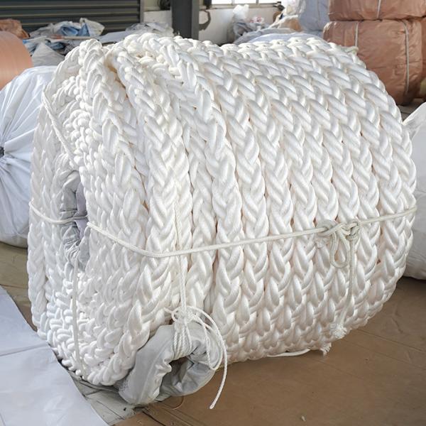 44mm 48mm 52mm 56mm 60mm 64mm 220m Mooring Rope 8 Strand PP Rope Vessel Marine Rope