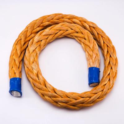 China 16mm 12 Strand UHMWPE Marine Mooring Rope 220m Heavy Load for sale