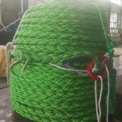 China 48mm PP Combination Rope with 66020 daN Breakload and 500m per Roll for Marine Applications for sale