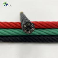 China 16mm Polyester Combination Rope with Metal Core for Marine and Industrial Use for sale