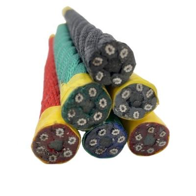 China Customized Size Playground Climbing Nets 6 Strand Polyester Combination Rope for sale