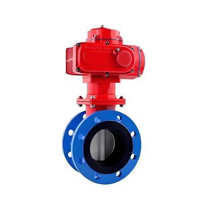 China 2in10in Explosion-proof Electric Hard-sealed Three-offset Butterfly Valve DC 24VAC 110V 220V 380V Standard/ Intelligent Type for sale