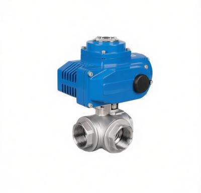 China 1/2 In11/2 Ch WCB Stainless Steel Electric Quick-connect Threaded Ball Valve Is Lightweight and CompactDC24VAC110V220V380V for sale