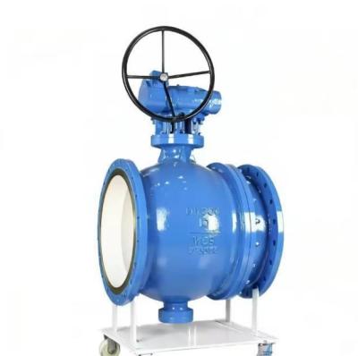 China Industrial Manual Eccentric Semi Ball Valve, Wear Resistant Anti-Jamming Full Bore Valve for Metallurgy Power & Slurry for sale