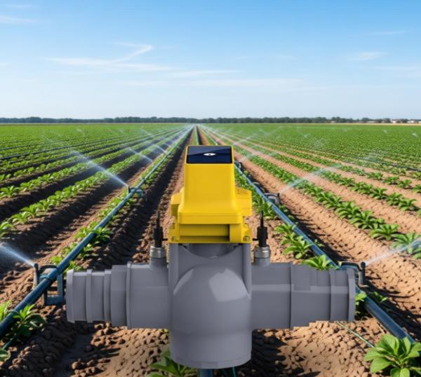Quality 4in Smart Solar-Powered 3-Way PVC Ball Valve for Automatic Irrigation, Wireless for sale