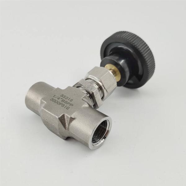 Quality Heavy Duty Manual 6000 psi Industrial Hydraulic Flow Control Valve 1/2in Tube for Gas Media Needle Valve for sale