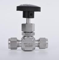 Quality SS316 Stainless Steel Double Ferrule Needle Valve Straight Compression End for sale