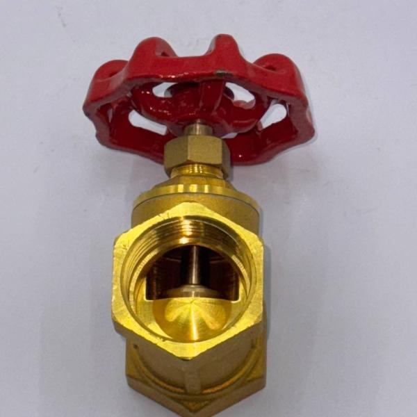 Quality DIN Standard Brass Globe Valve Internal Thread Flow Adjustable Shut-off Valve for Boiler Pipeline for sale