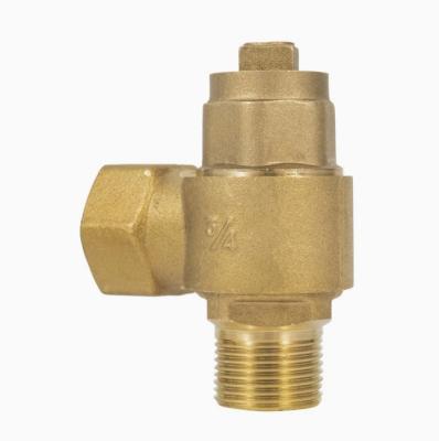 China One Way Brass Spring Loaded Check Valve External Thread Vertical Mount Household Plumbing Non-return Valve for sale