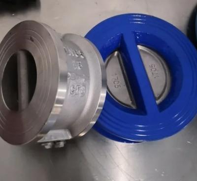 China Butterfly Wafer Check Valve Stainless Steel Disc Dual Flap Check Valve for Water Treatment Pipeline for sale