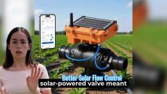 Solar energy three-way ball valve