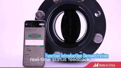 Solar energy butterfly valve demonstration video