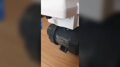 Solar-powered two-way ball valve
