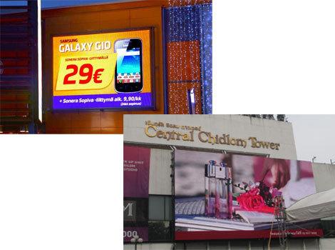 waterproof advertising display P8 outdoor full color led panel