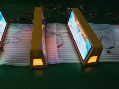 China Exposição de diodo emissor de luz dinâmica 400w/m2 do táxi do carro de pouco peso, de alta resolução à venda