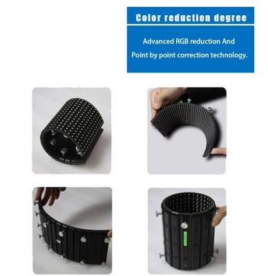 Cina Schermo della parete del LED curvo P3.91, pidocchi all'aperto dell'interno della visualizzazione del LED 5500-6500 in vendita