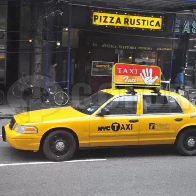 Cina La video cima del taxi di RGB ha condotto l'esposizione per la pubblicità marca/di logo con il controllo 3G/wifi in vendita