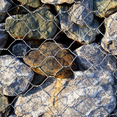 Cina Griglia di filo di gabion tessuto Armatura di riva di fiume Forza pesante rivestita di zinco Stabilità idraulica in vendita