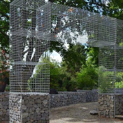 China Contemporaneo Paesaggio saldatura Gabion Metallico Box Piantatore di maglia in acciaio durevole for sale