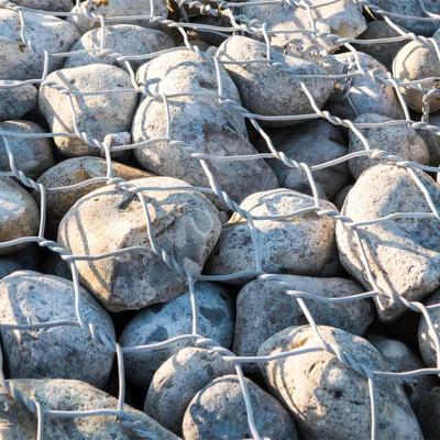 China 2x1x1m Gabion Box Woven Hexagonal Mesh Netting Erosion Control for sale