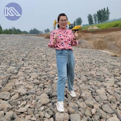 Cina Gabion 2mx1mx1m per una protezione flessibile e durevole della riva del fiume e per il suo fascino estetico in vendita