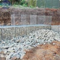 Quality Galvanized Hexagonal Wire Mesh Cage Rock Retaining Wall Pvc Coated Gabion Stone for sale