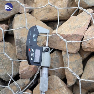 Cina 6*2*0.3m / 2.7mm / 80*100mm Galvanizzato PVC Rivestito a maglia Gabion Mattress Box per la protezione del fiume in vendita