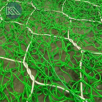 China Reinforced Gabion Wire Mesh Mat With Steel Grid Mesh Rockfall Protection Netting for sale