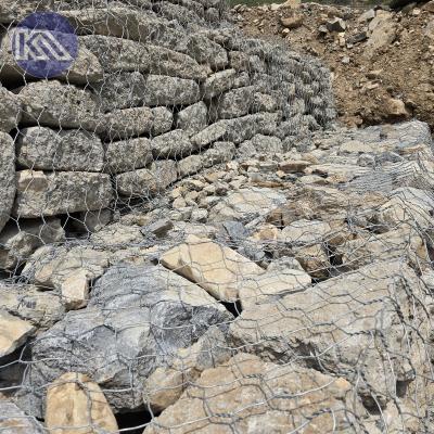 Cina 2*1*1m 80*100mm/100*120mm Gabioni Cesto di controllo delle inondazioni Galvanizzato Pietra Riempita Gabioni Recinzione di protezione della parete in vendita
