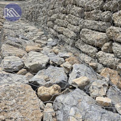 Cina 2*1*1m 80*100mm/100*120mm Gabioni Cesto di controllo delle inondazioni Galvanizzato Pietra Riempita Gabioni Recinzione di protezione della parete in vendita