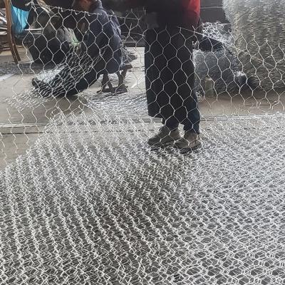 China Galvanized Hexagonal Wire Gabion Basket for Erosion Control and Flood Protection for sale